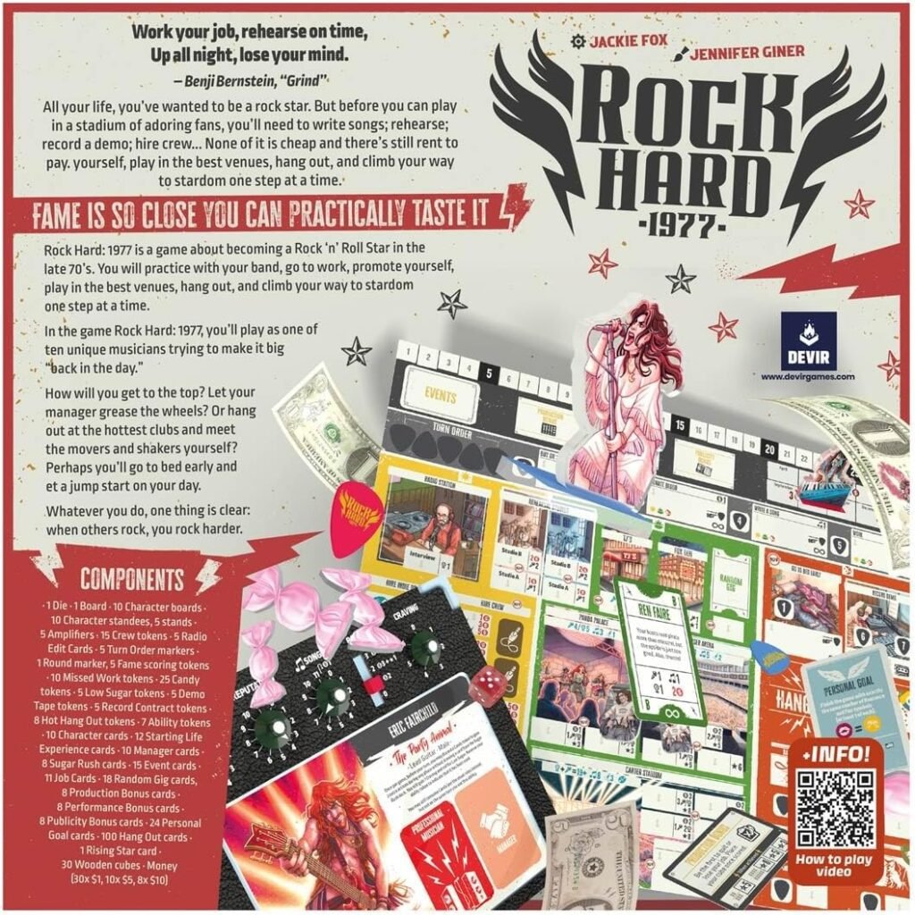 Rock Hard: 1977 Review - The Board Game Site